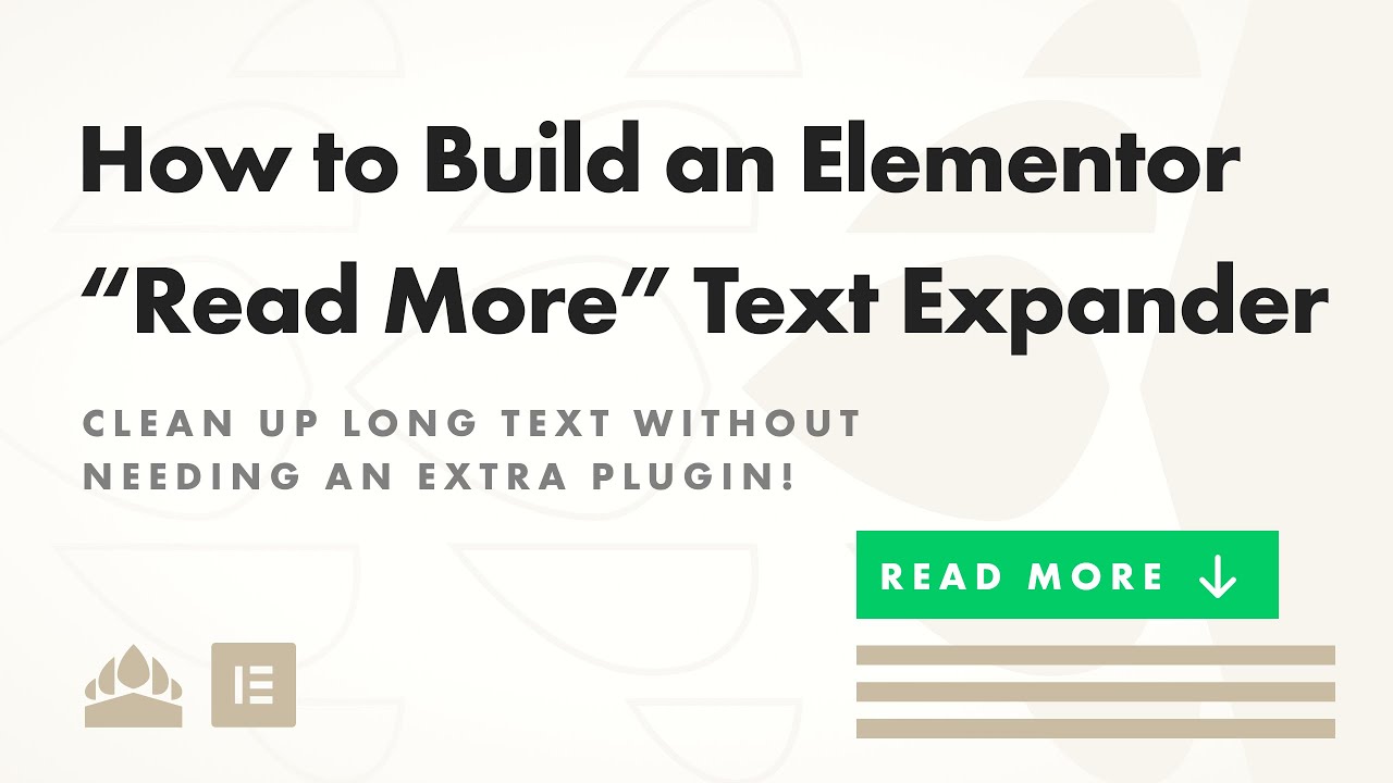 How To Make An Elementor Text Read More Expander With No Plugins