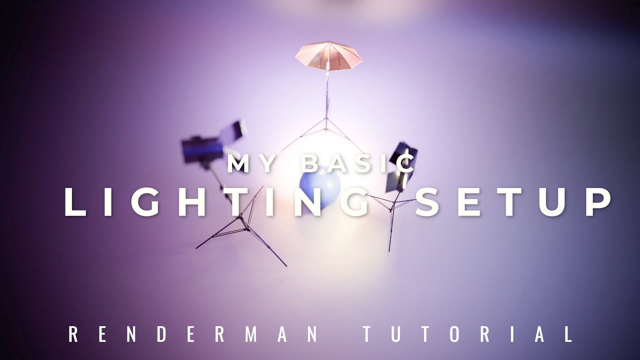 Renderman My Basic Lighting Setup Youtube