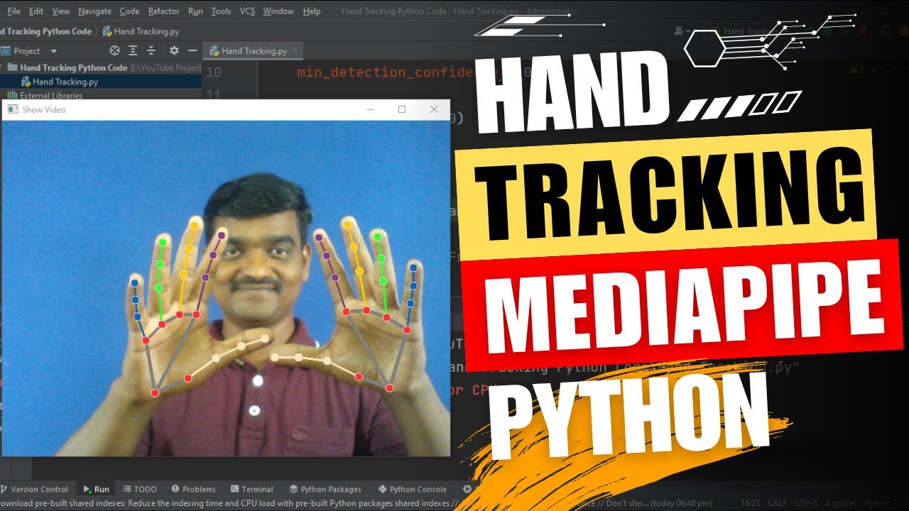 Hand Landmark Detection Hand Tracking Using Mediapipe Library In