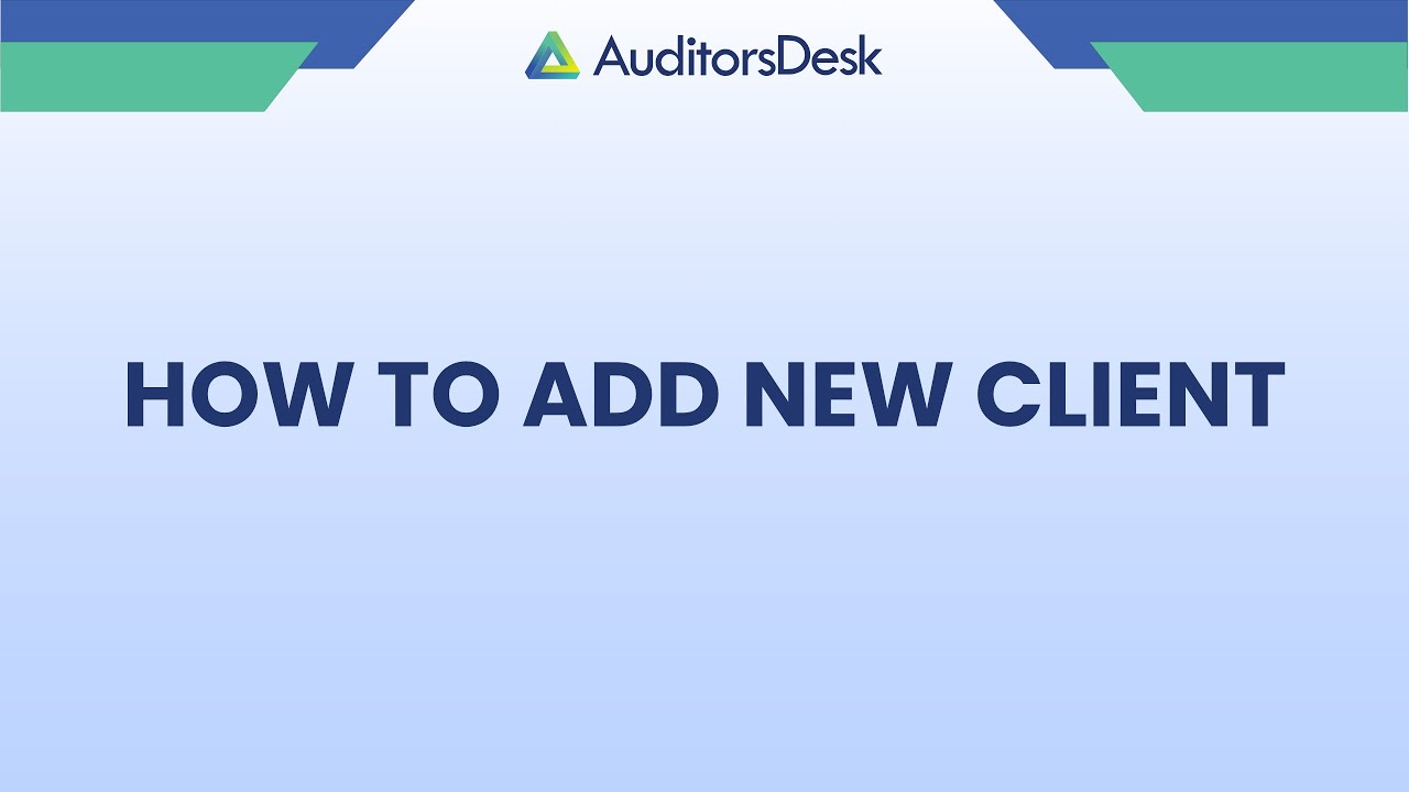How To Add New Client Youtube
