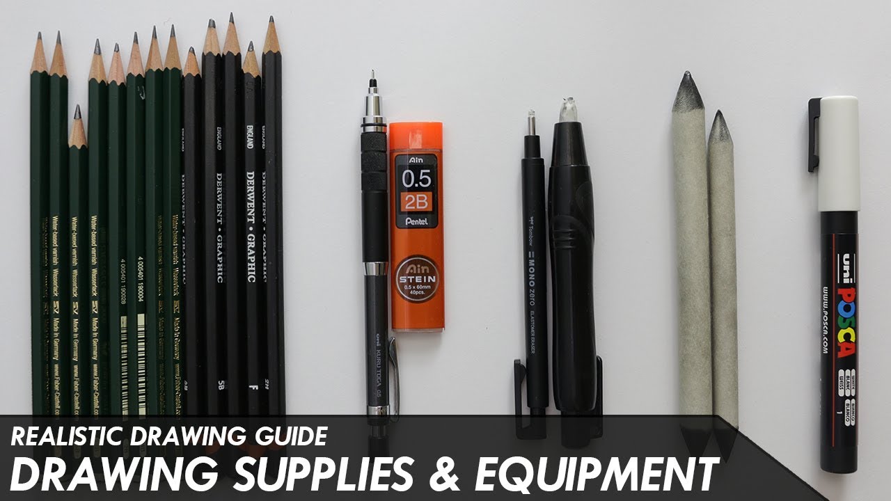 Drawing Supplies Equipment What You Need Realistic Drawing Guide