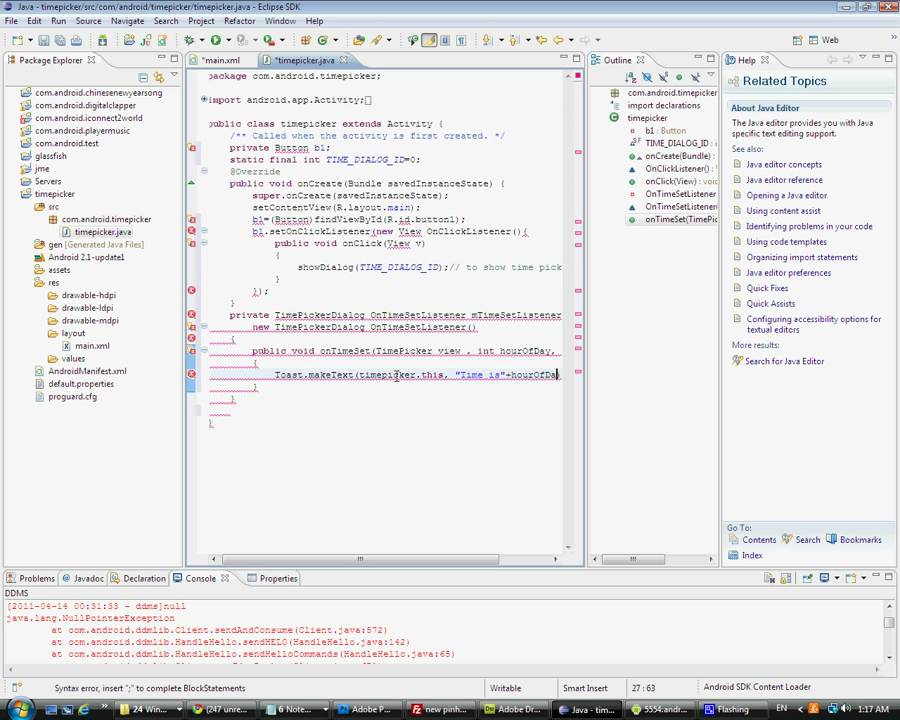 Android Time Picker Youtube