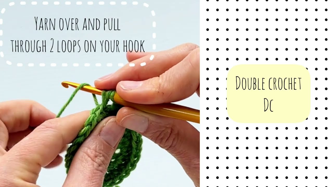 Double Crochet Dc Crochet Tutorial Youtube