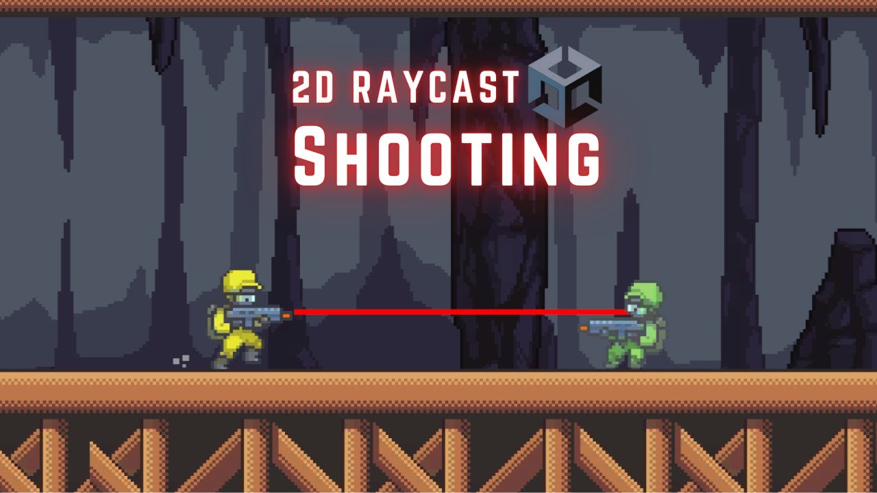 Unity 2d Shooting With Raycast In A 2d Game Easy C Tutorial Youtube