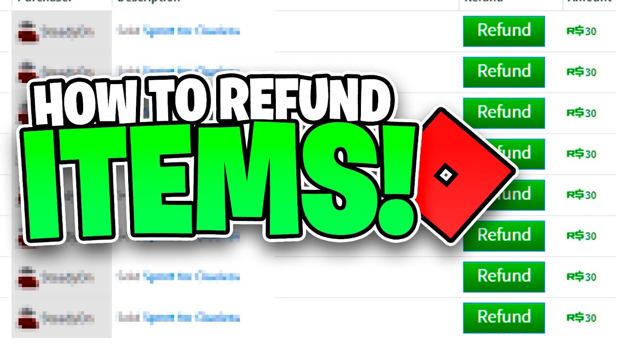 How To Refund Items In Roblox 2023 Youtube