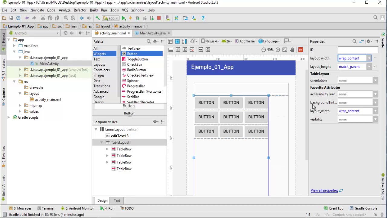 09 Tablelayout Youtube