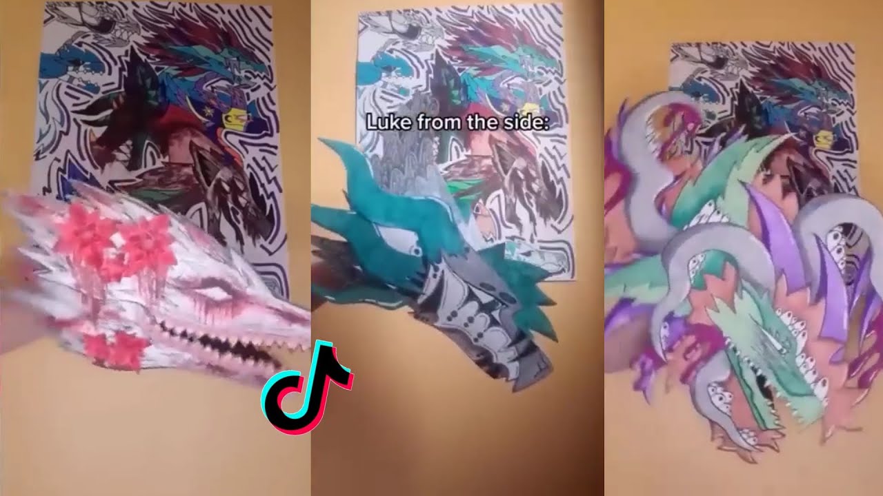 Dragon Puppet Crafts Paper Dragon Tiktok Compilation 230 Youtube