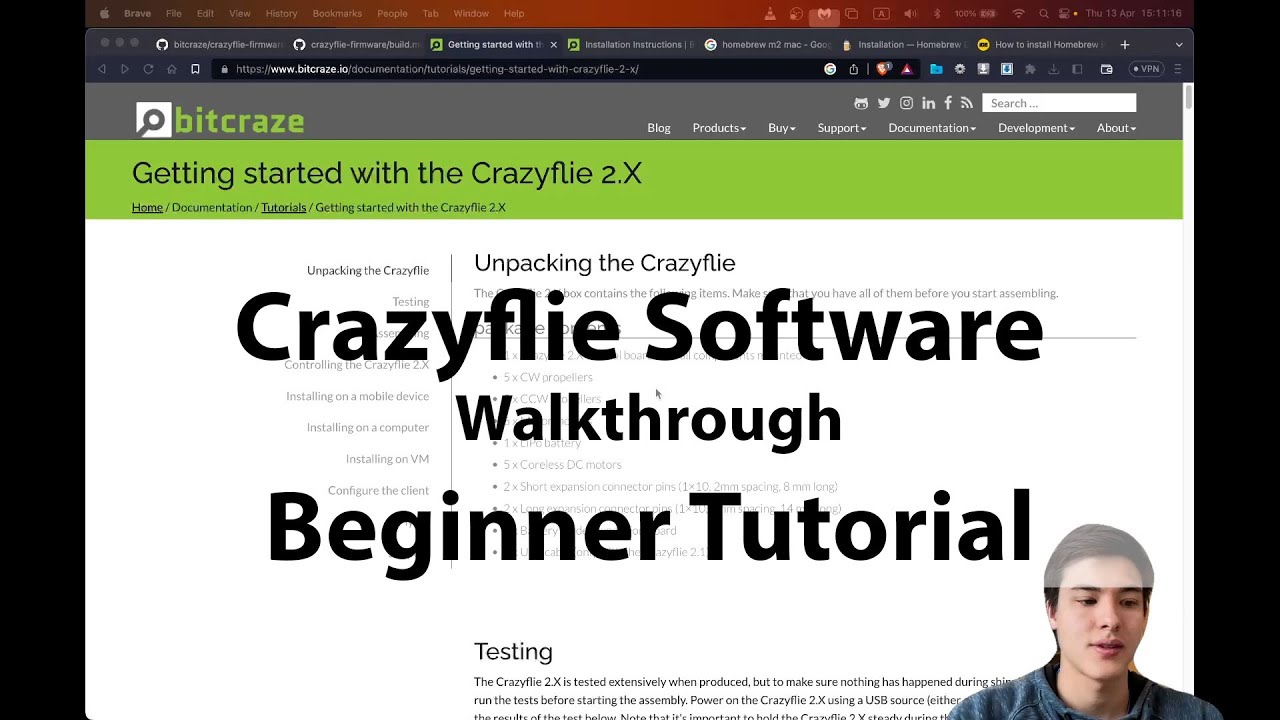 Crazyflie Software Setup Tutorial Downloading Python To Uploading