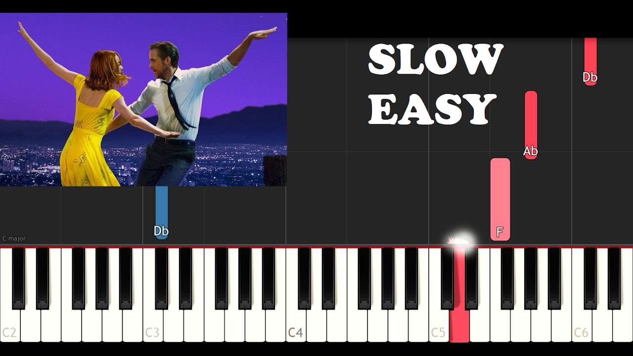 La La Land Mia Sebastian S Theme Slow Easy Piano Tutorial Chords