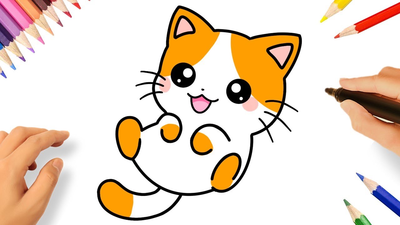 Comment Dessiner Un Chaton Mignon étape Par étape