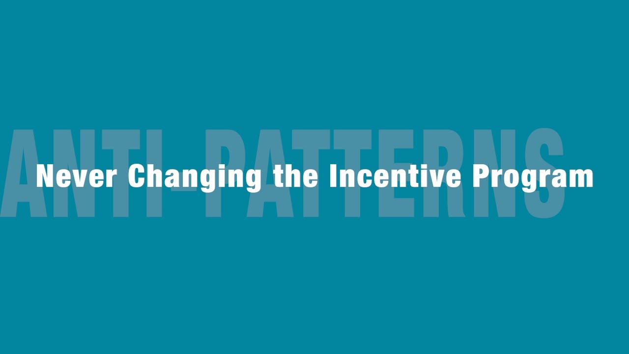 Never Changing The Incentive Program Devsecops Anti Patterns Youtube