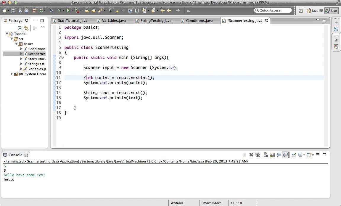Java Programming Tutorial 07 Working With String Input Youtube