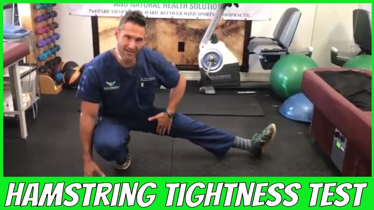 Hamstring Tightness Test Youtube