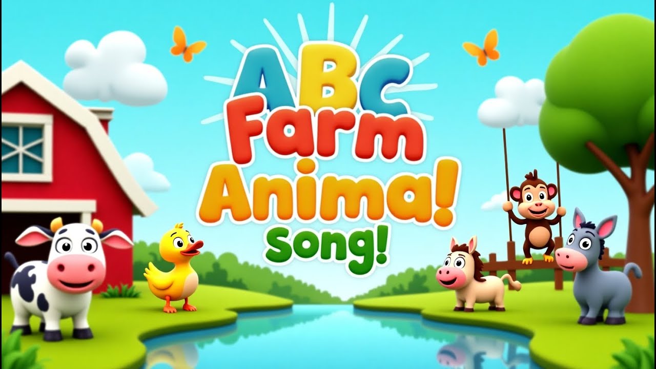 Abc Farm Animals Song Phonics Song For Toddlers Baby Abcd Nursery
