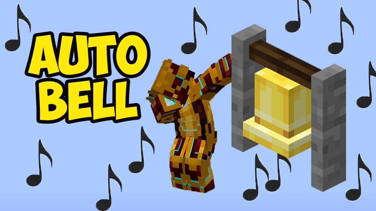 Minecraft How To Make Repeating Redstone Bell Or Auto Bell 2025 Youtube