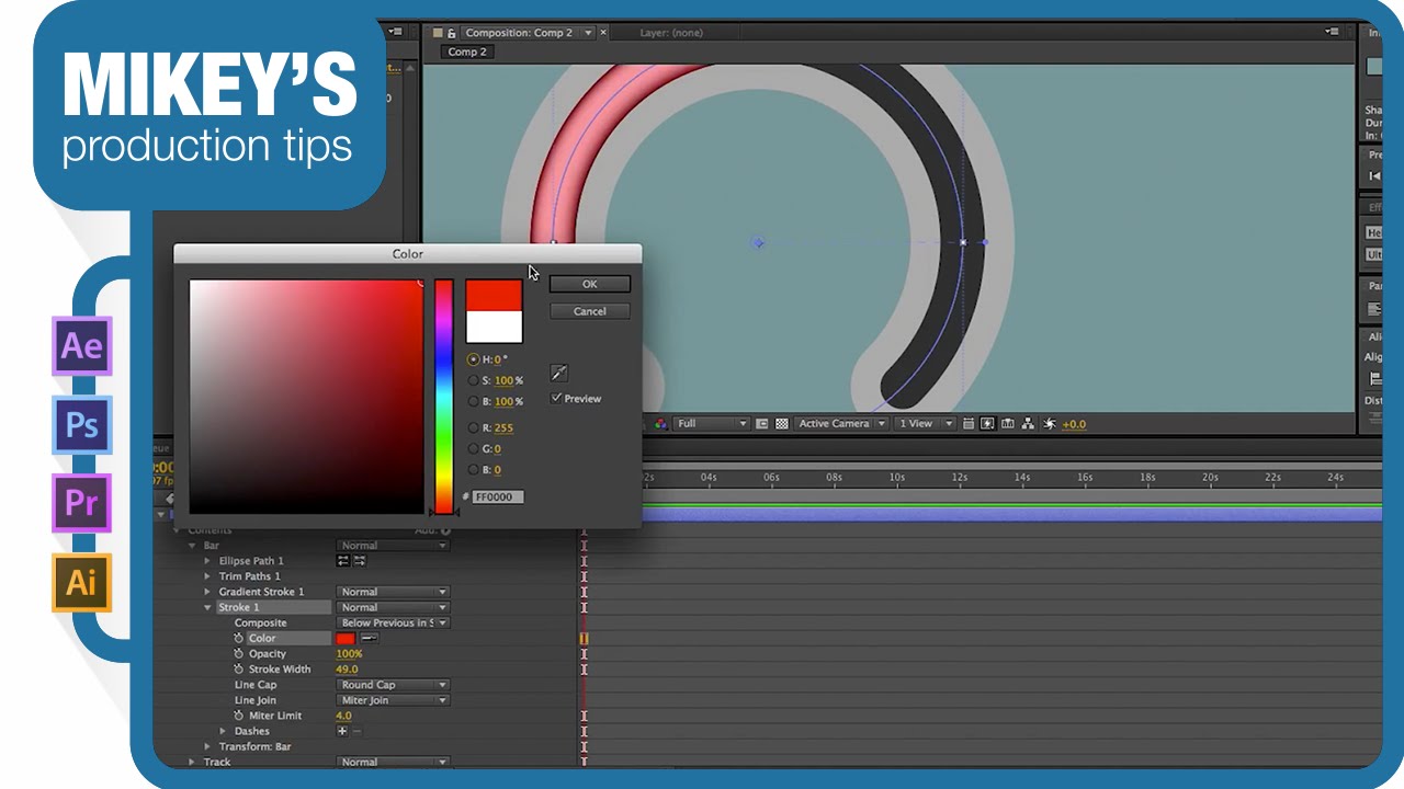 After Effects Shape Layers Tutorial Youtube