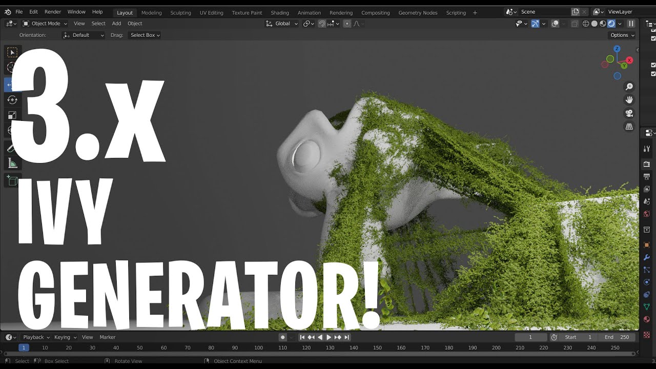 Blender 3 X Free Ivy Generator Youtube