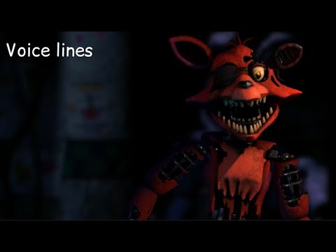 Withered Foxy All Voice Lines With Subtitles Youtube