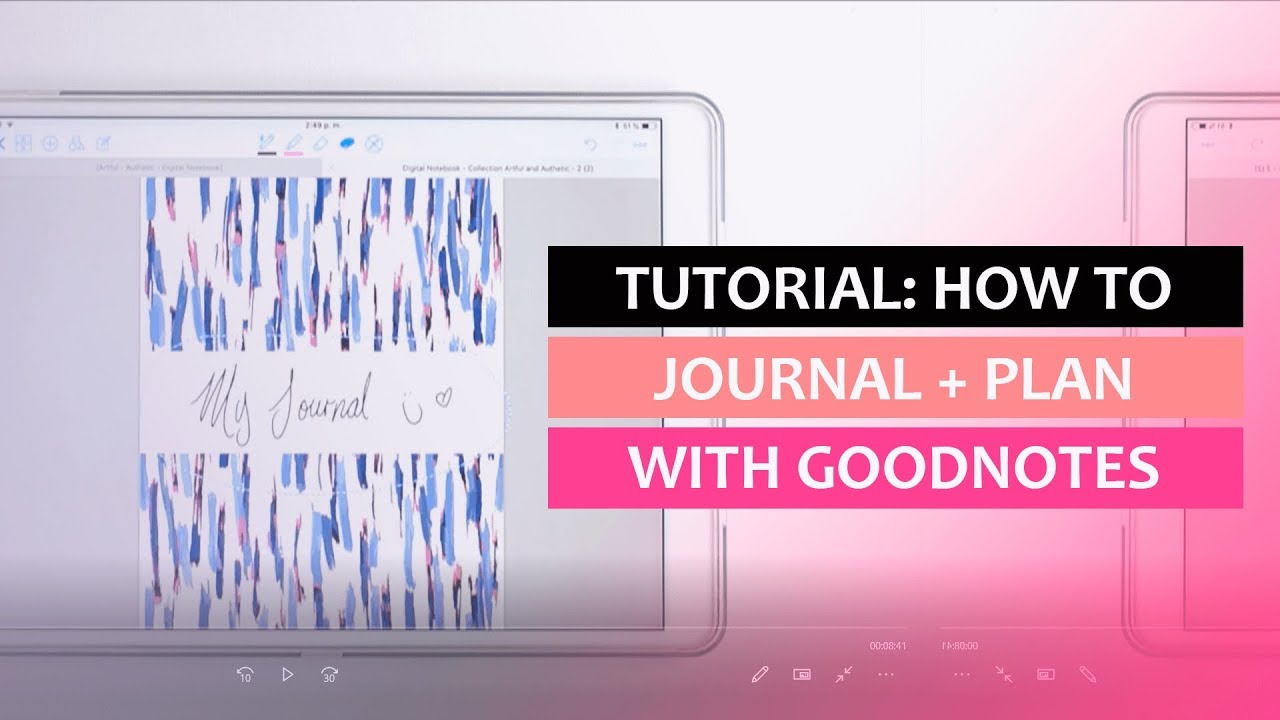 How To Journal On The Ipad Goodnotes Tutorial Youtube