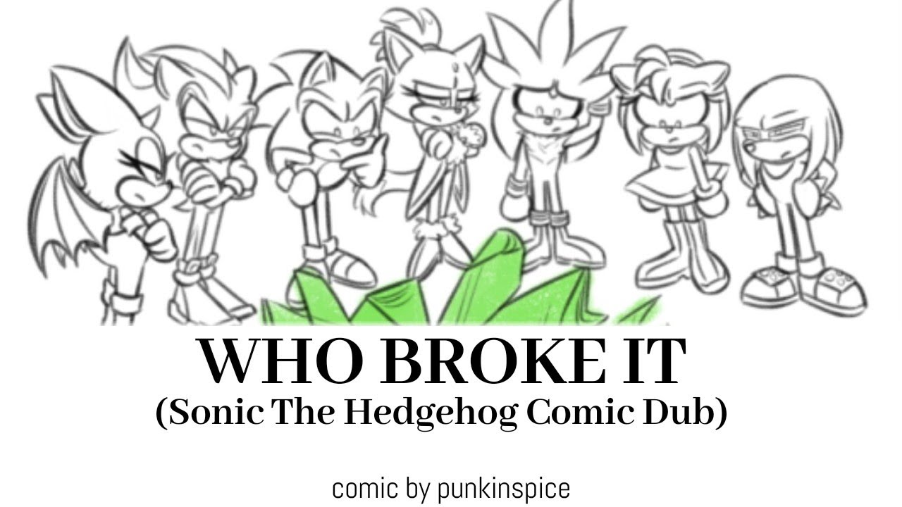 Who Broke It Sonic The Hedgehog Comic Dub Youtube
