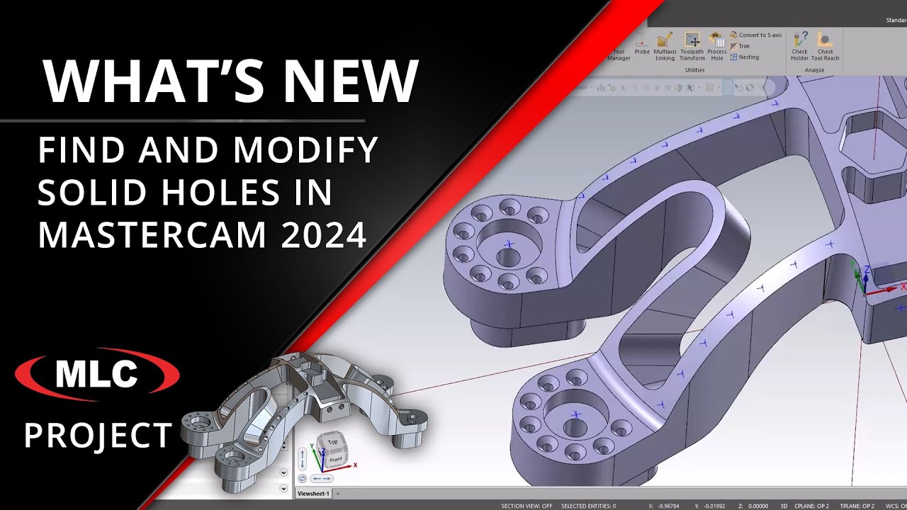 Find And Modify Solid Hole Features What S New In Mastercam 2024