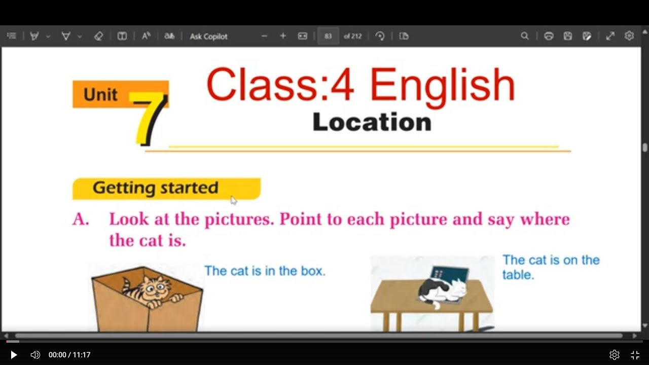Class 4 English Unit 7 All Exercises Grade 4 English Chapter 7 English
