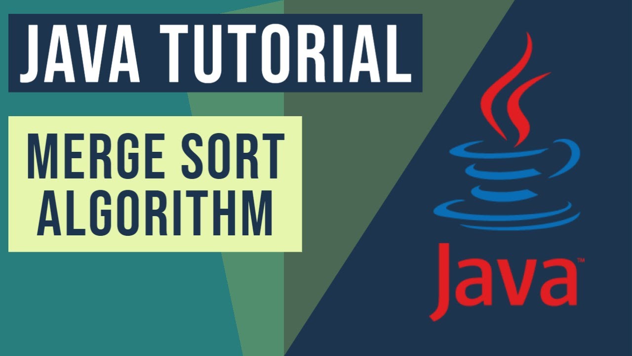 Merge Sort Java Algorithm Code Example Youtube