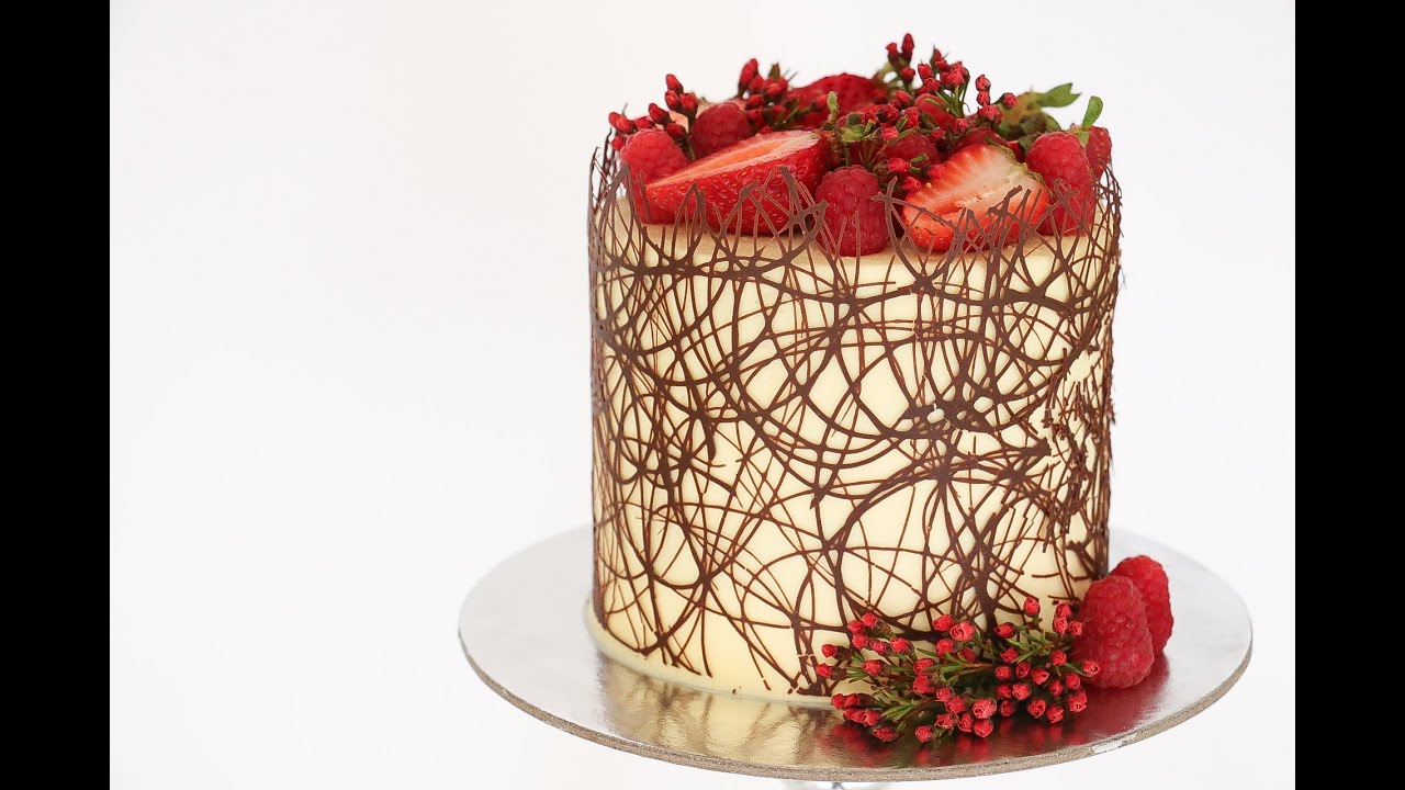 Chocolate Border Cake Tutorial Book Recipes