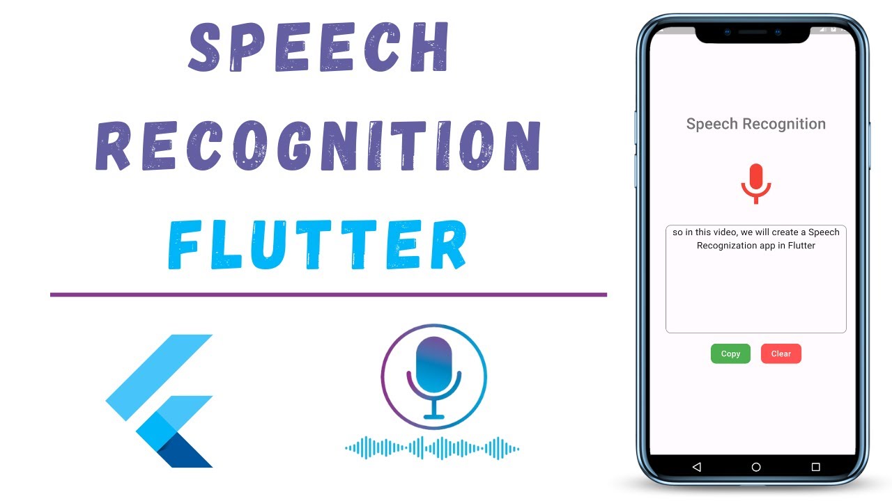 Voice Recognition App In Flutter Speech To Text App Using Flutter