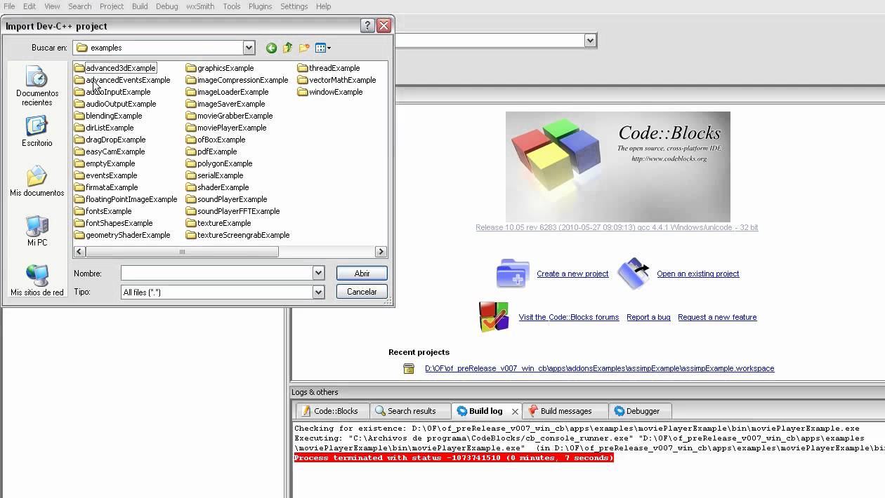 Codeblocks Openframeworks Youtube
