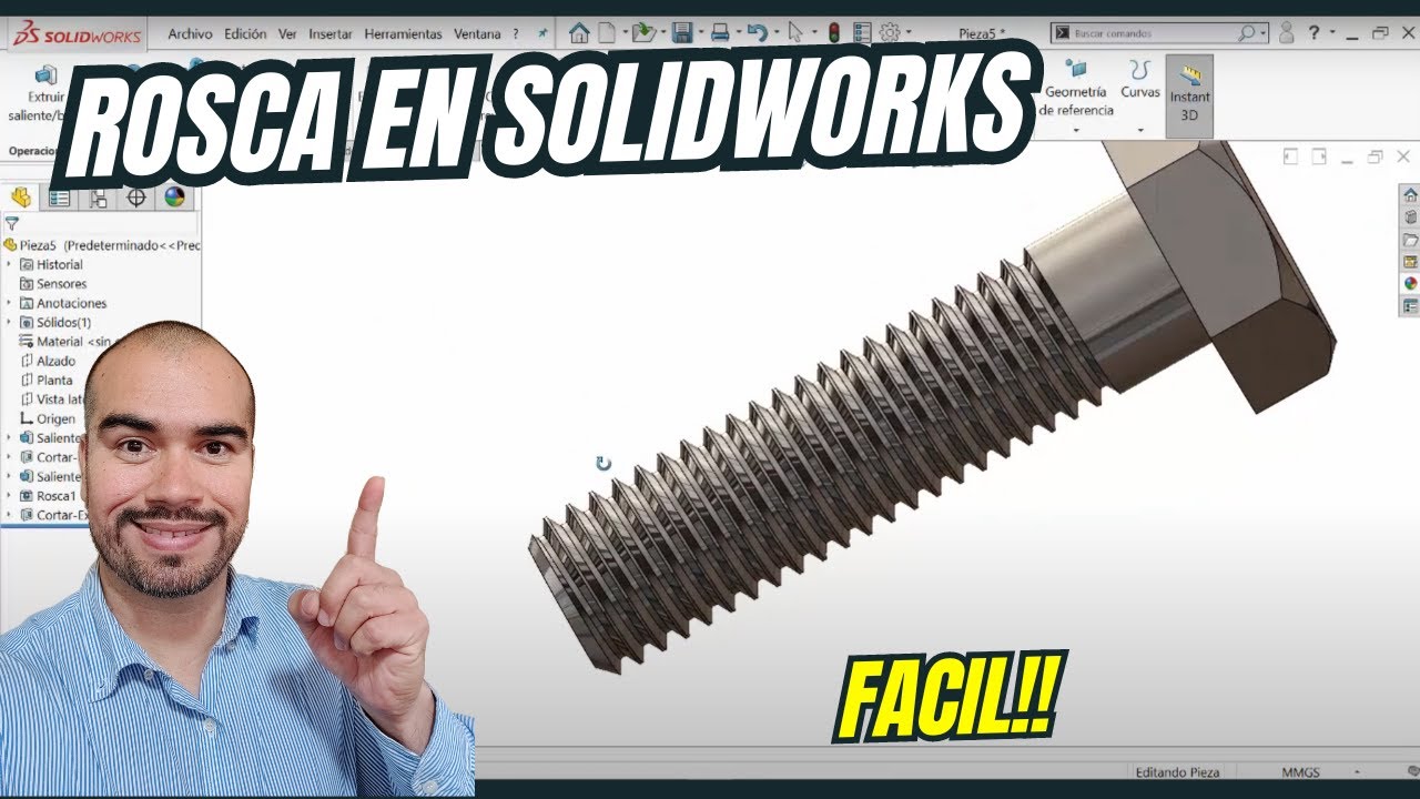 рџ Rosca En Solidworks Tutorial Youtube