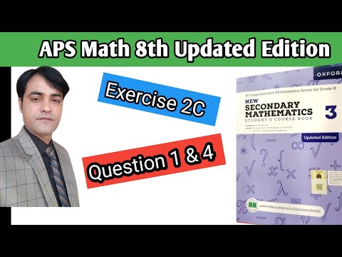 Exercise 2c Ii Question 1 To 4 Ii Aps Maths 8th Ii New Secondary