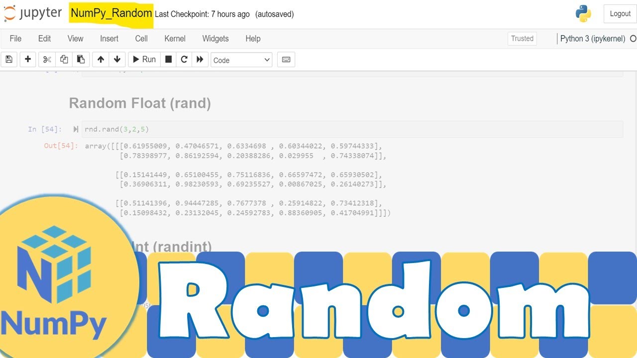 Python Numpy Numpy Sub Module Random Python For Beginners Learnerea