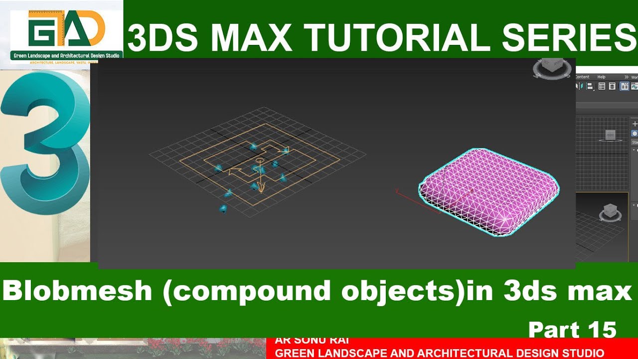 Blobmesh Compound Objects In 3ds Max Tutorial Part 15 3dmax