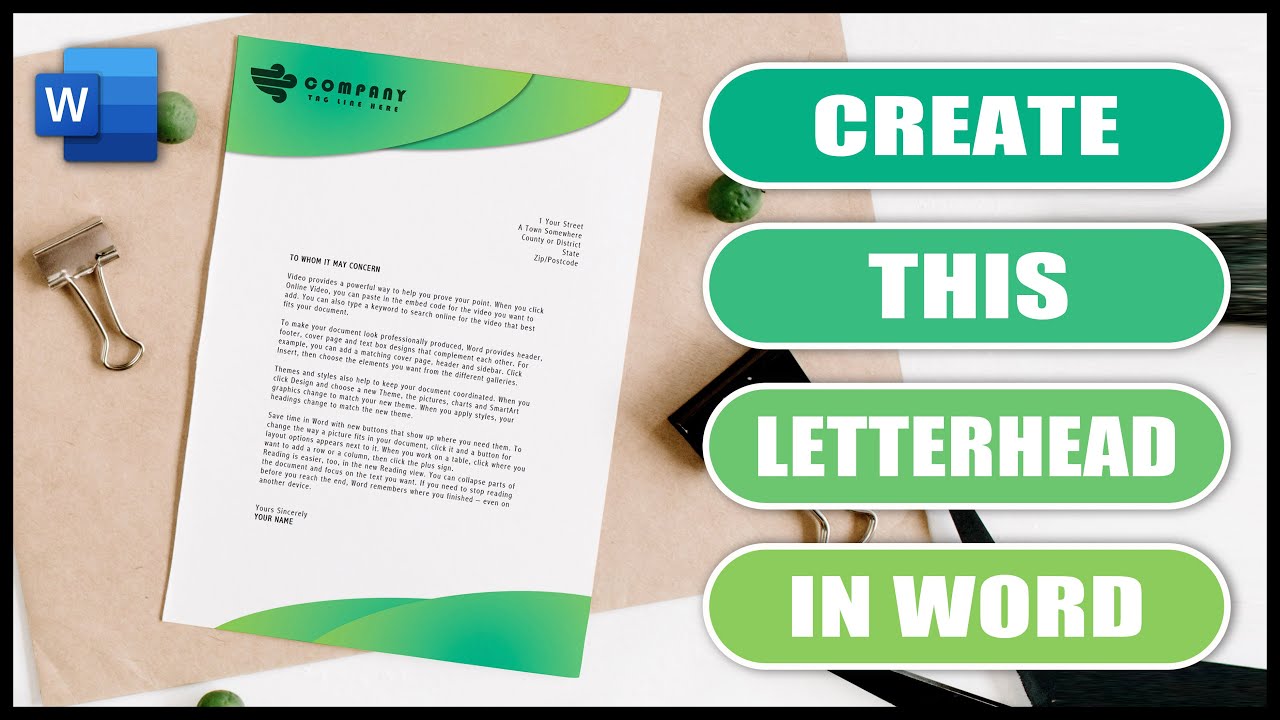 How To Create A Professional Letterhead In Word Infoupdate Org