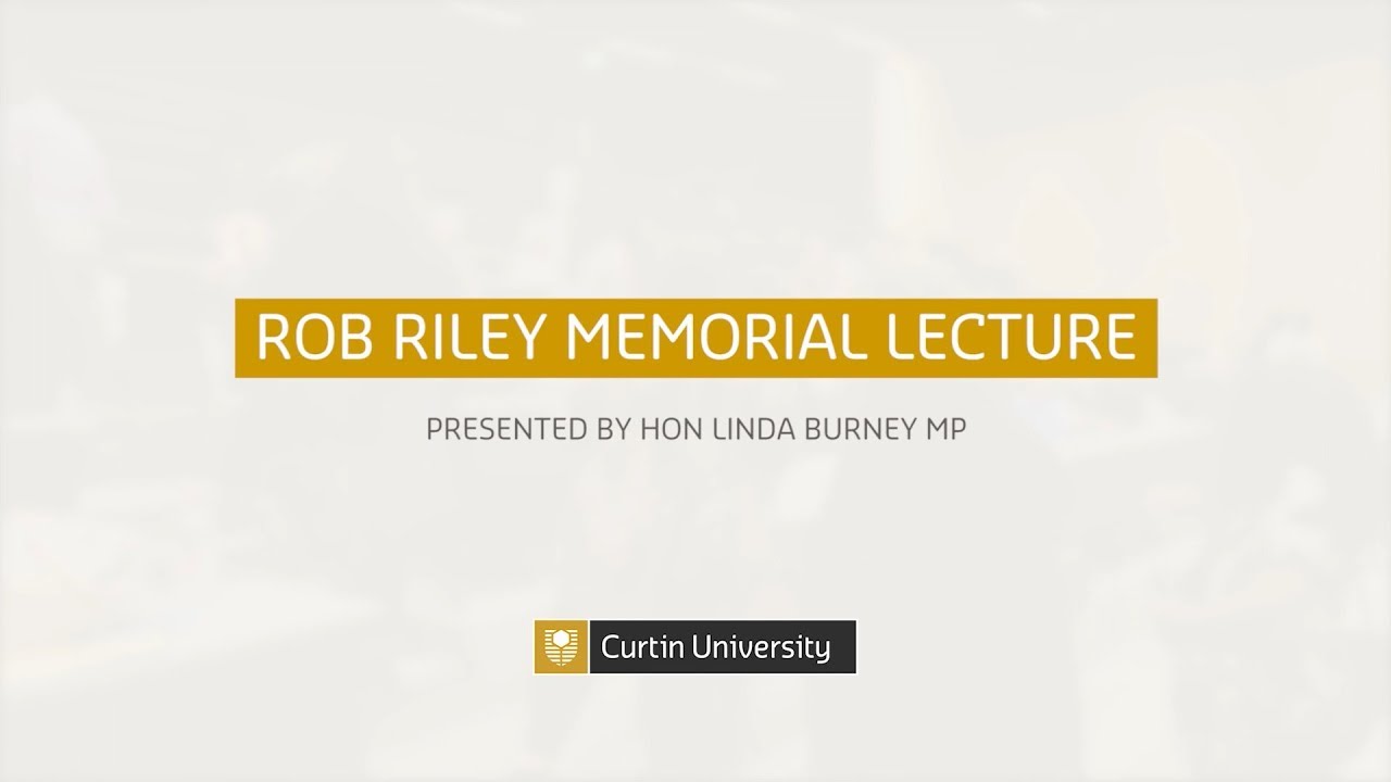 2018 Rob Riley Memorial Lecture Linda Burney Mp Youtube