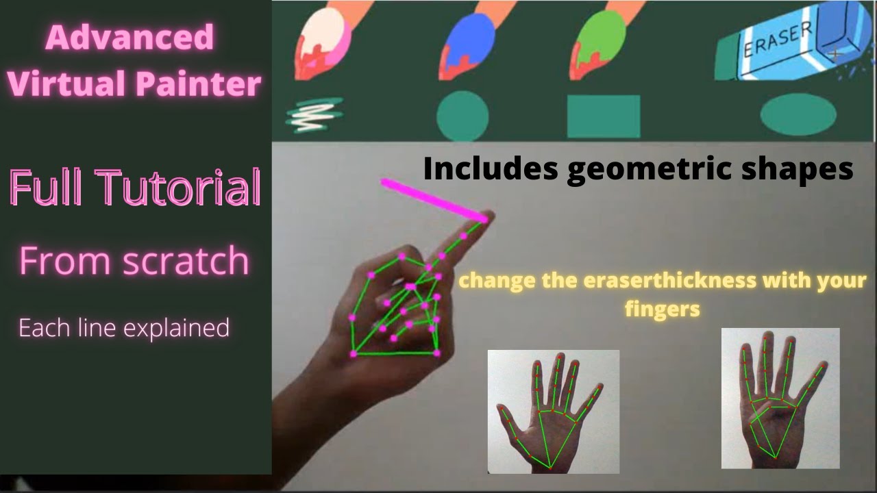 Tutorial For Advanced Virtual Painter Python Project Opencv