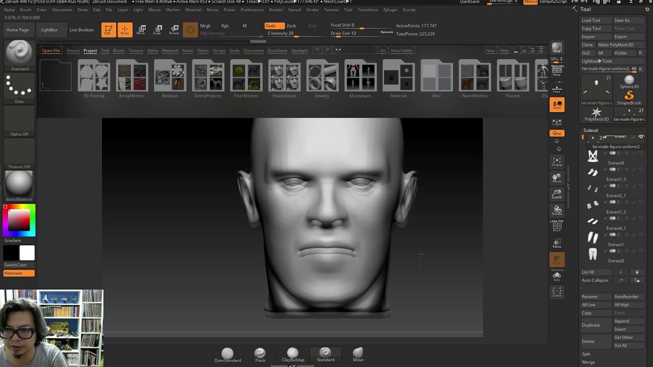 Digital Sculpting Pt 1 Reducing Poly Count Youtube