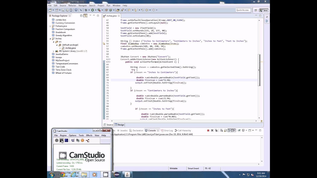 Measurement Converter In Java Youtube