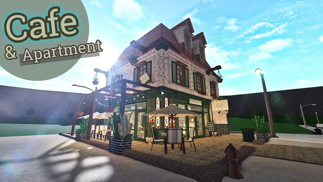 Bloxburg Cafe Roblox Ll Bloxburg Small Restaurant 43k Youtube