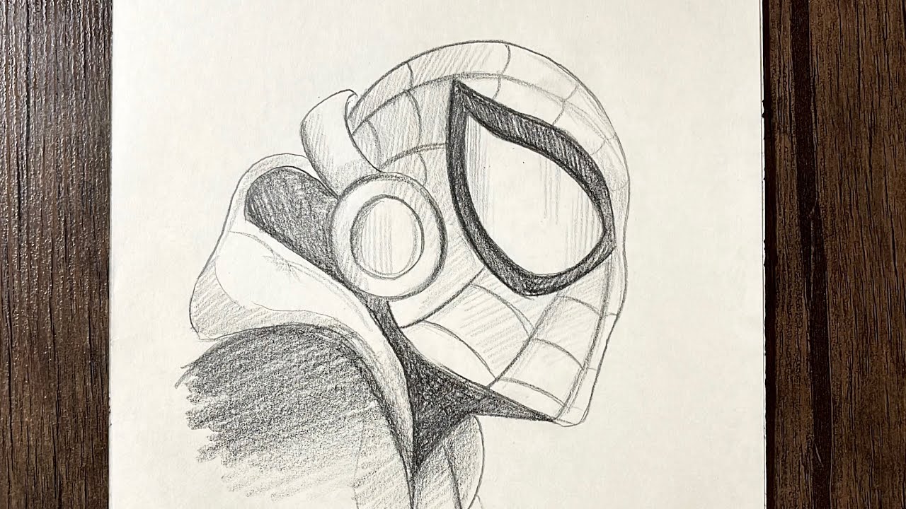 How To Draw Spider Man With Headphones Cool Easy Pencil Drawing For