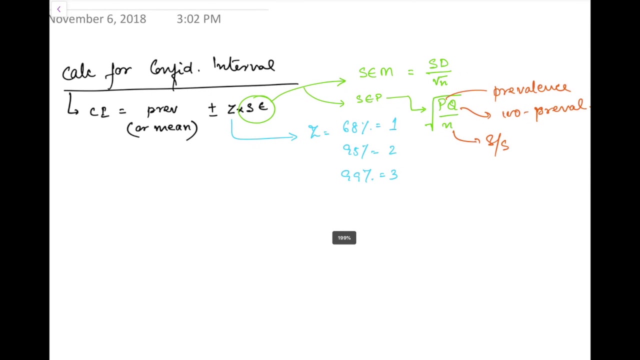Calculating Confidence Interval Youtube