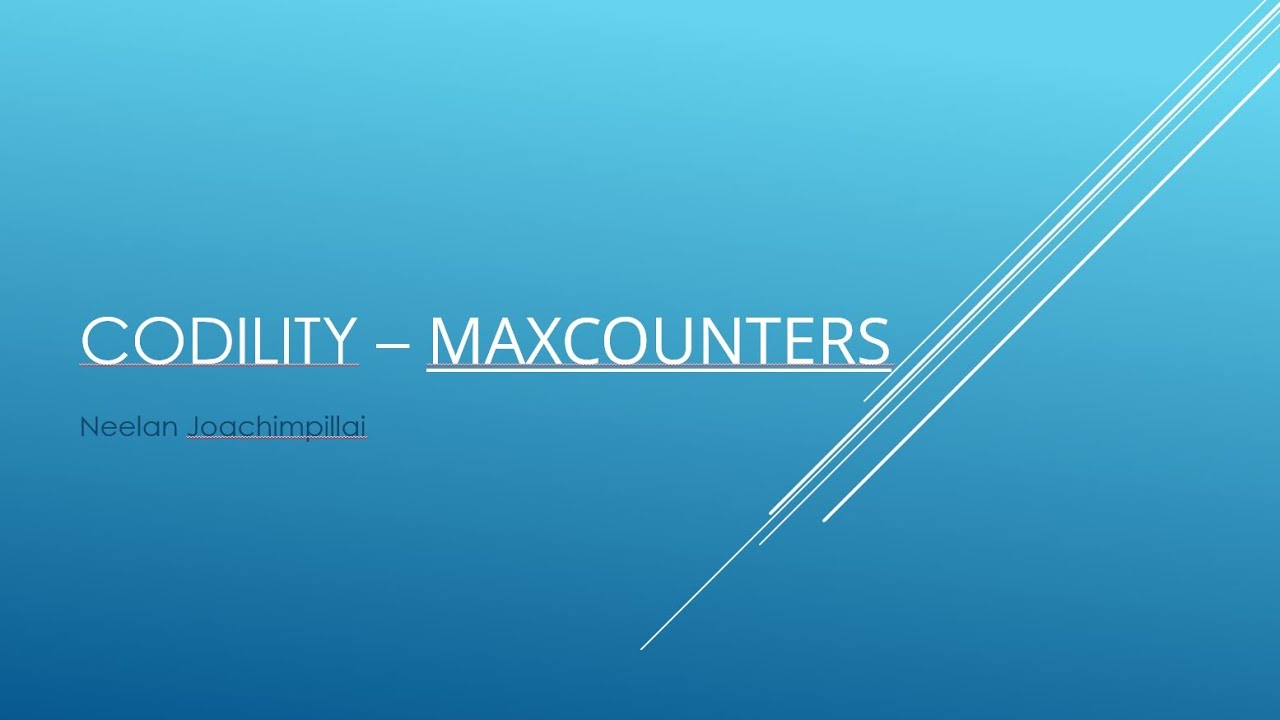 Codility Maxcounters Javascript Part 2 2 Youtube