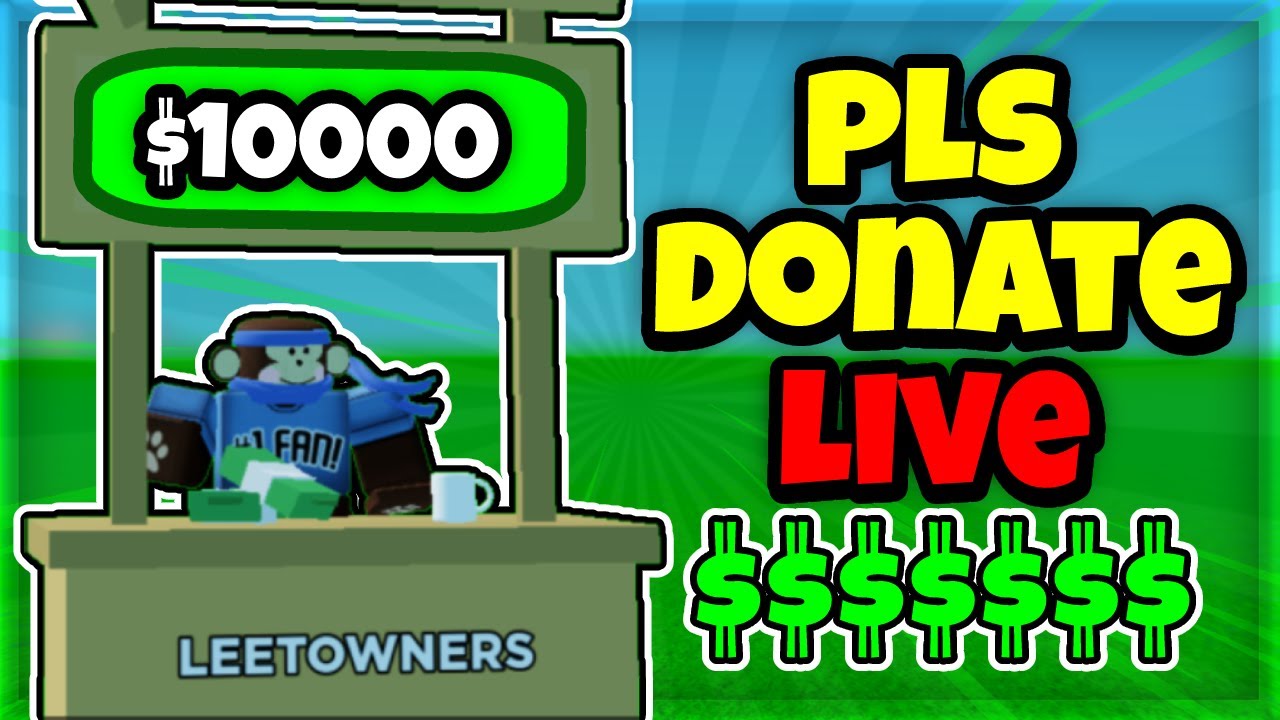 Streaming Roblox Pls Donate Live Youtube