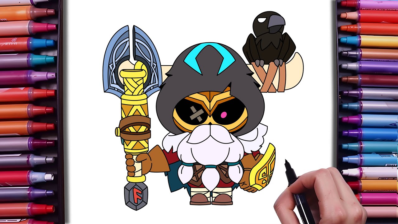 How To Draw Odin Cordelius From Brawl Stars Step By Step Drawing