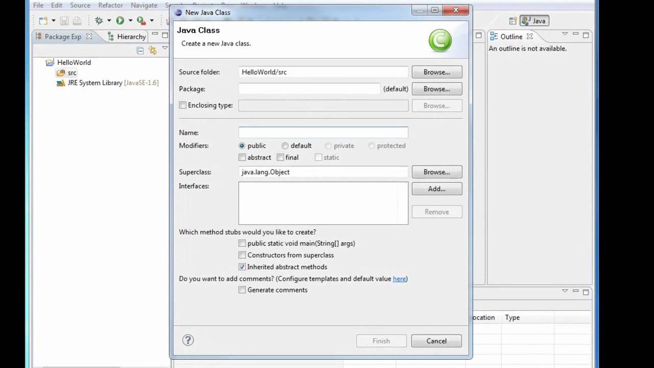Java Tutorial 1 Eclipse Hello World Youtube
