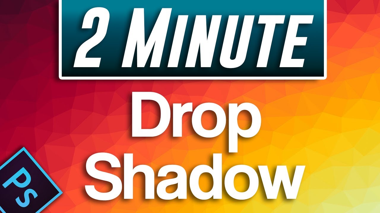 How To Make The Perfect Text Drop Shadow In Photoshop Cc Youtube