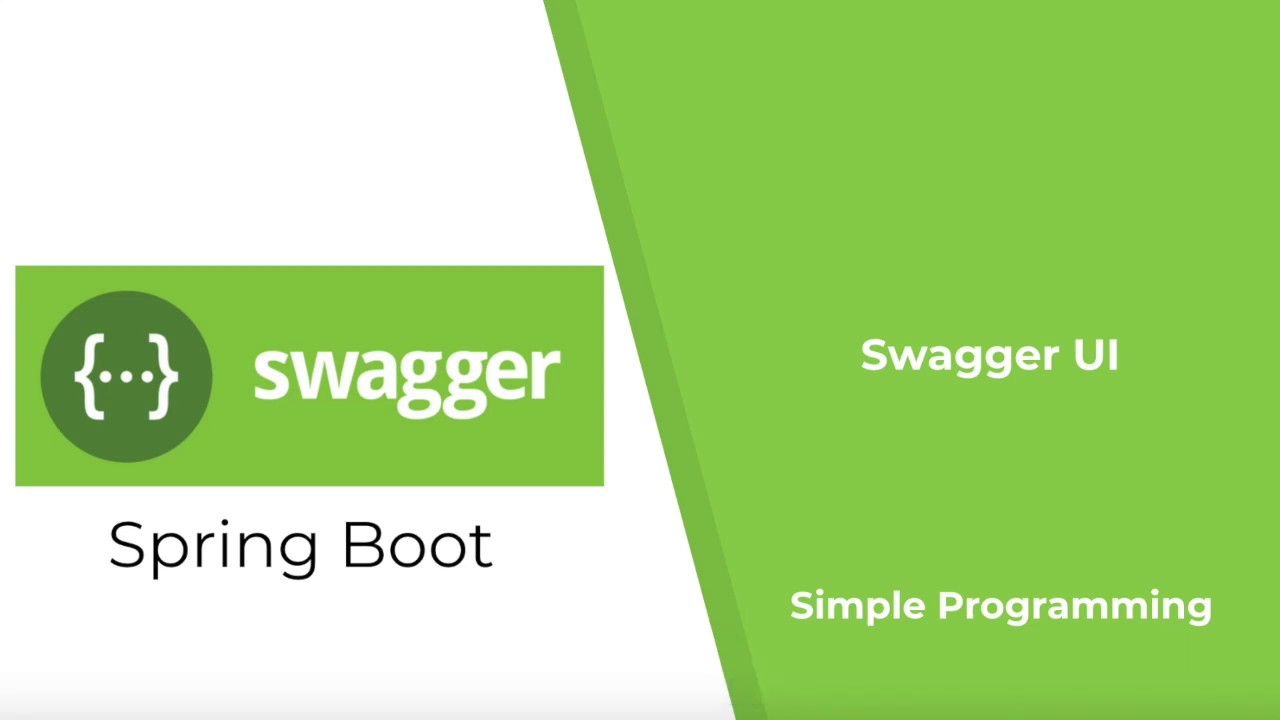 Spring Boot With Swagger Ui Simple Programming Youtube