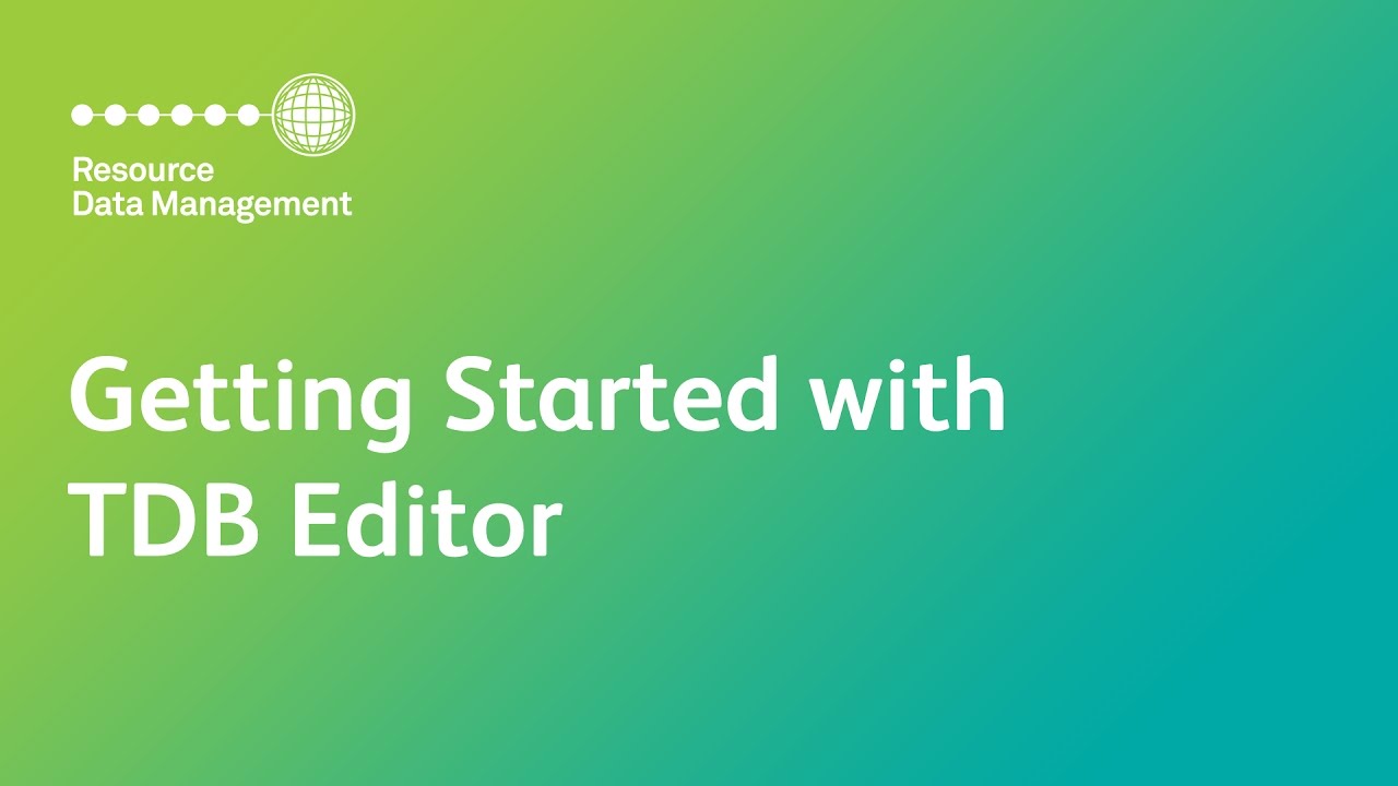 The Data Builder Tdb Getting Started Youtube