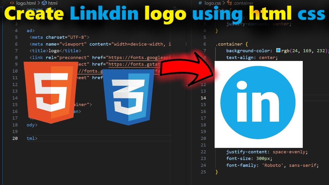 Building The Linkedin Logo With Html Css And Emoji Coding Tutorial